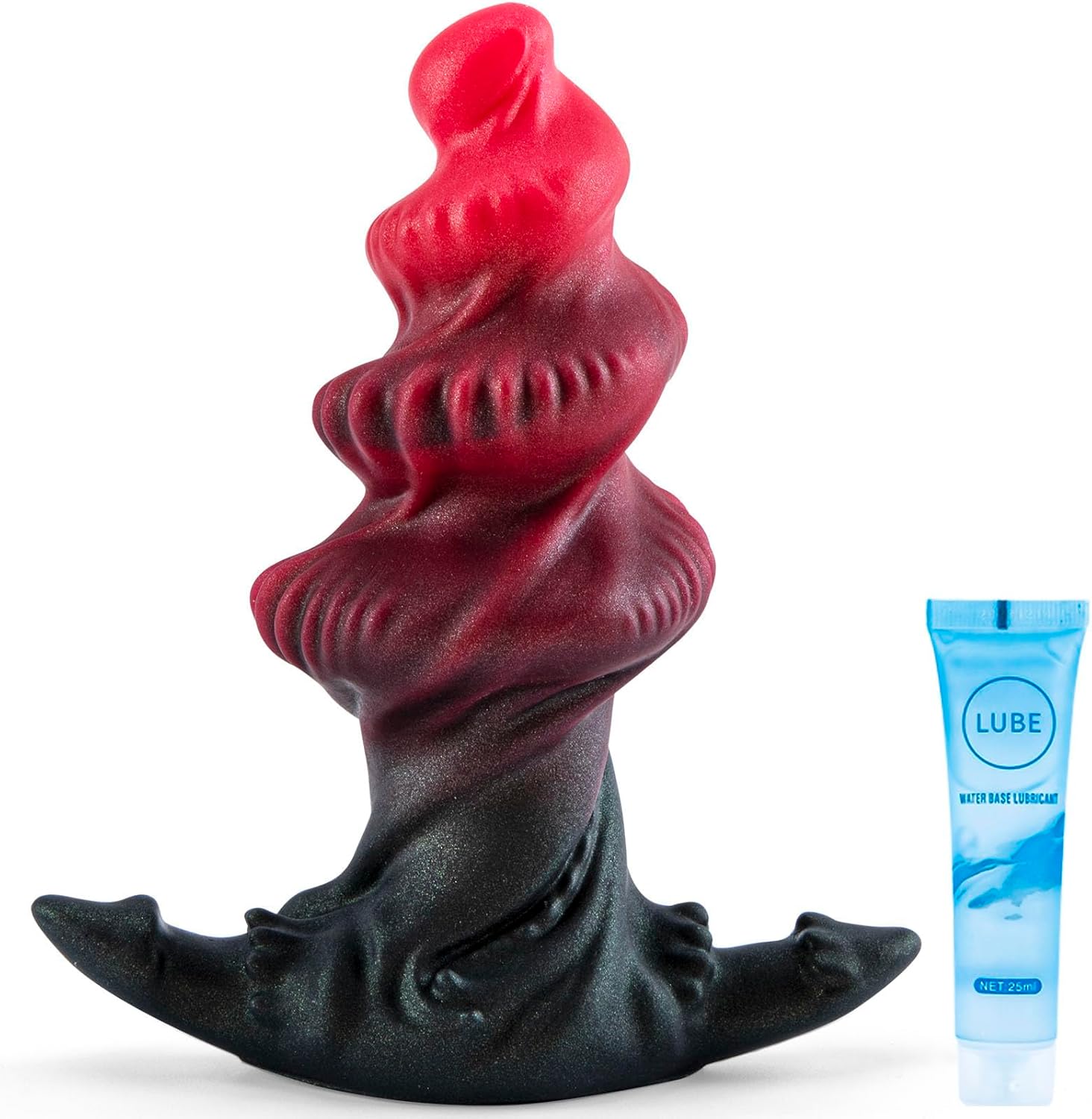 Wearable Butt Plug for Women Men, Soft Silicone Anal Plug, Knot Thick Anal Dildo with Suction ...