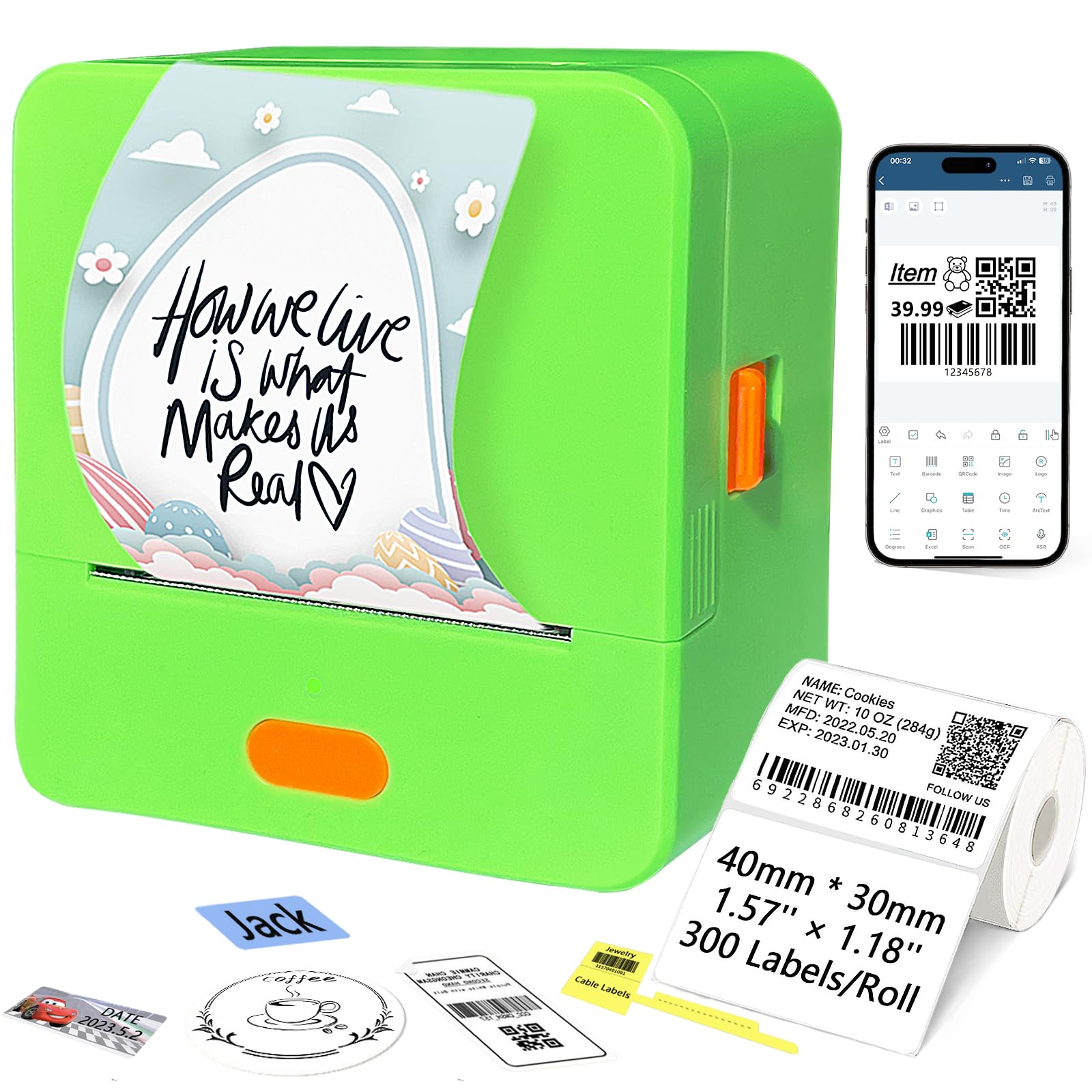 Amazon.com : Lemketan Label Maker Machine with Tape, Label Printer for ...