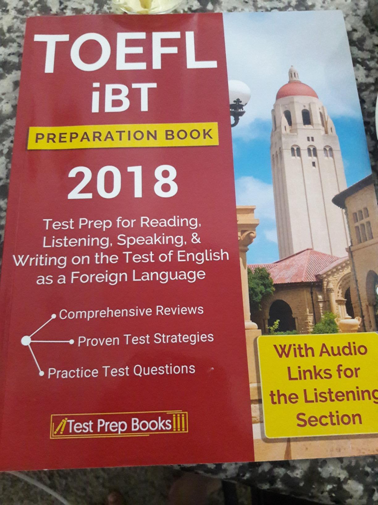 Amazon.com: TOEFL iBT Preparation Book: Test Prep for Reading ...