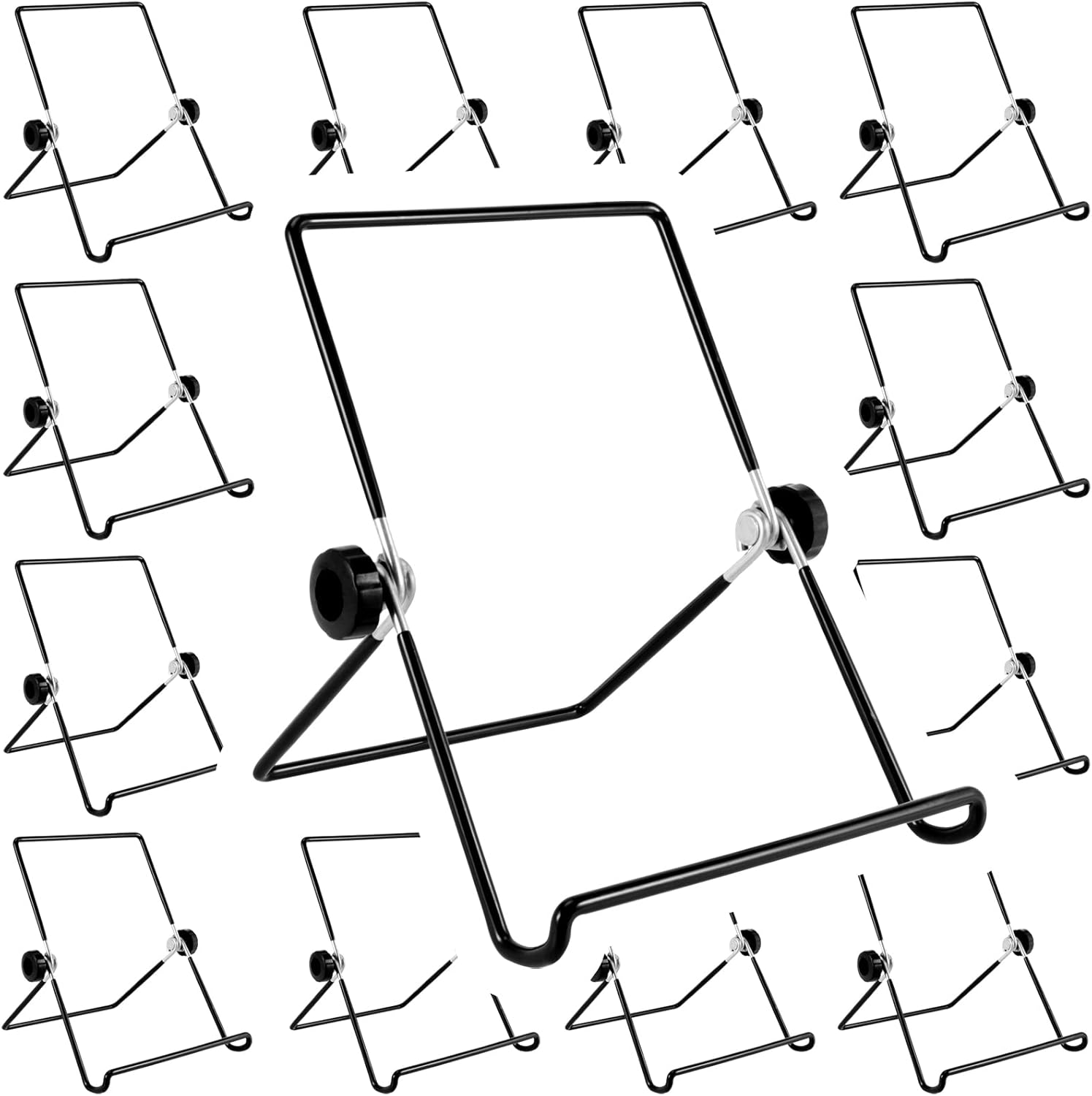 KOHAND 14 Pack Adjustable Wire Display Easels, Foldable Picture Frame ...