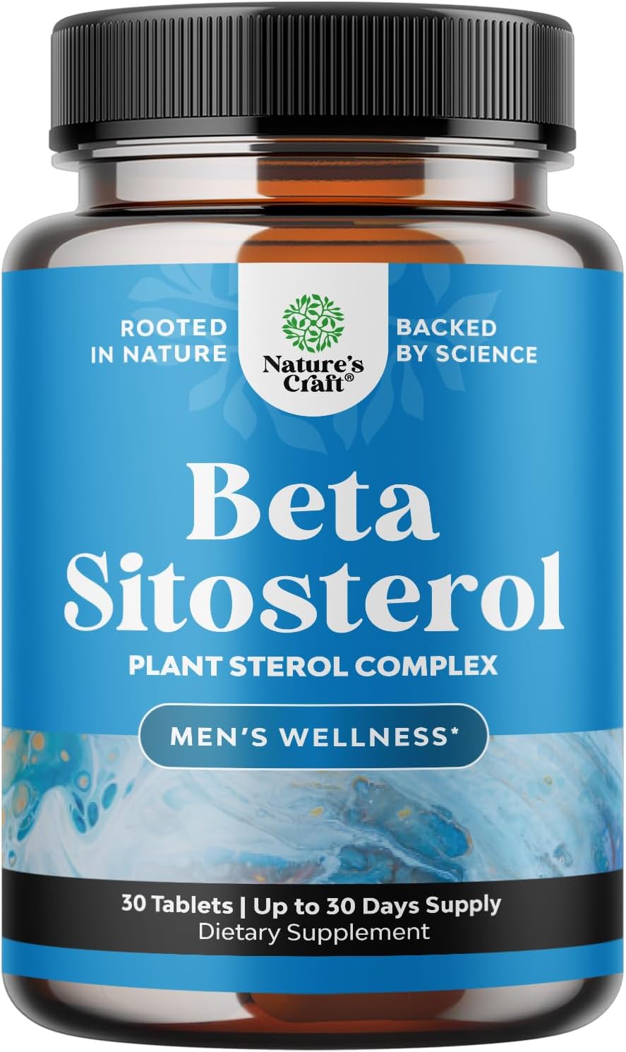 Plant Sterols Complex with Beta Sitosterol - 500mg Beta-Sitosterol ...