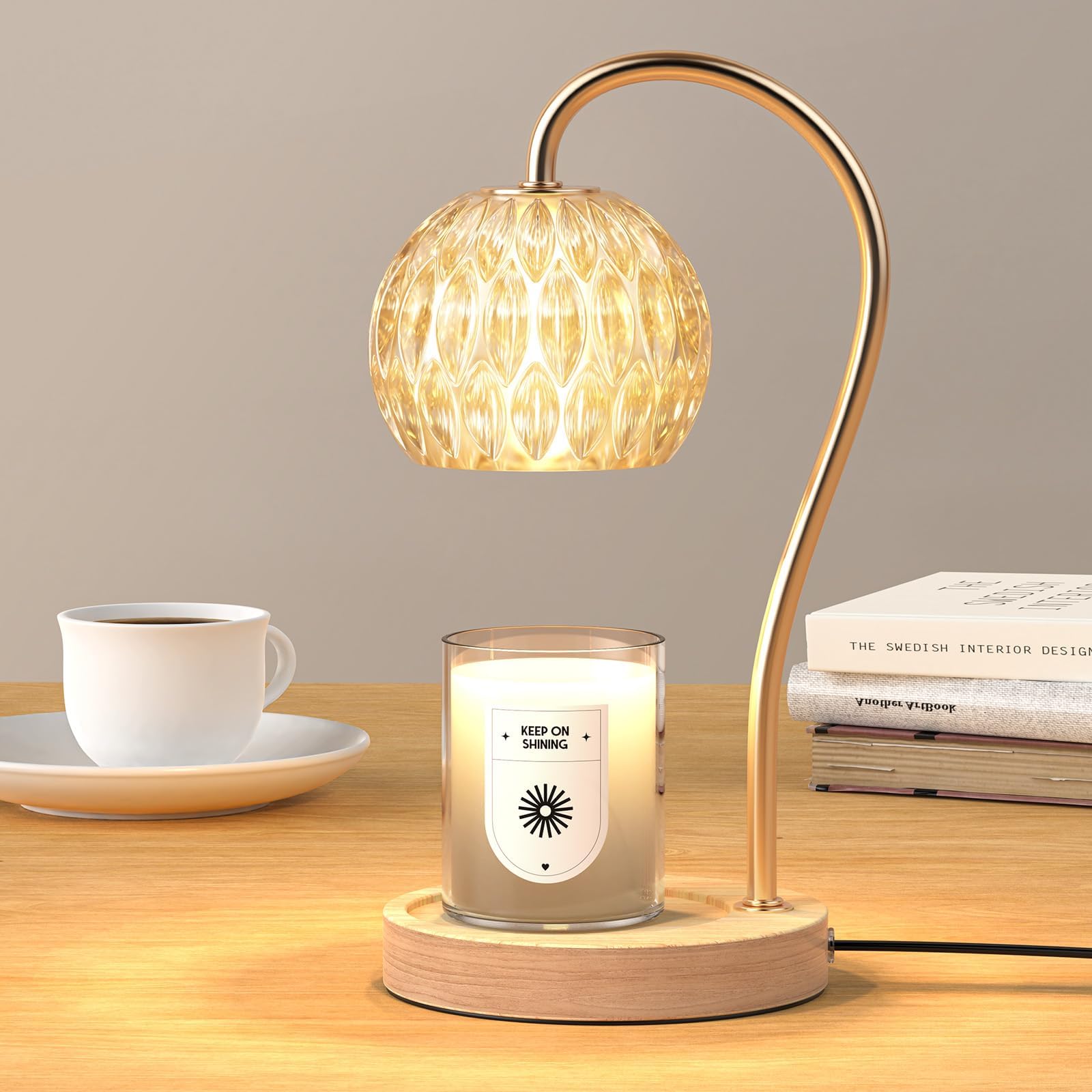 Amazon.com: PRTILOUD Candle Warmer Lamp, Electric Candle Lamp Warmer ...