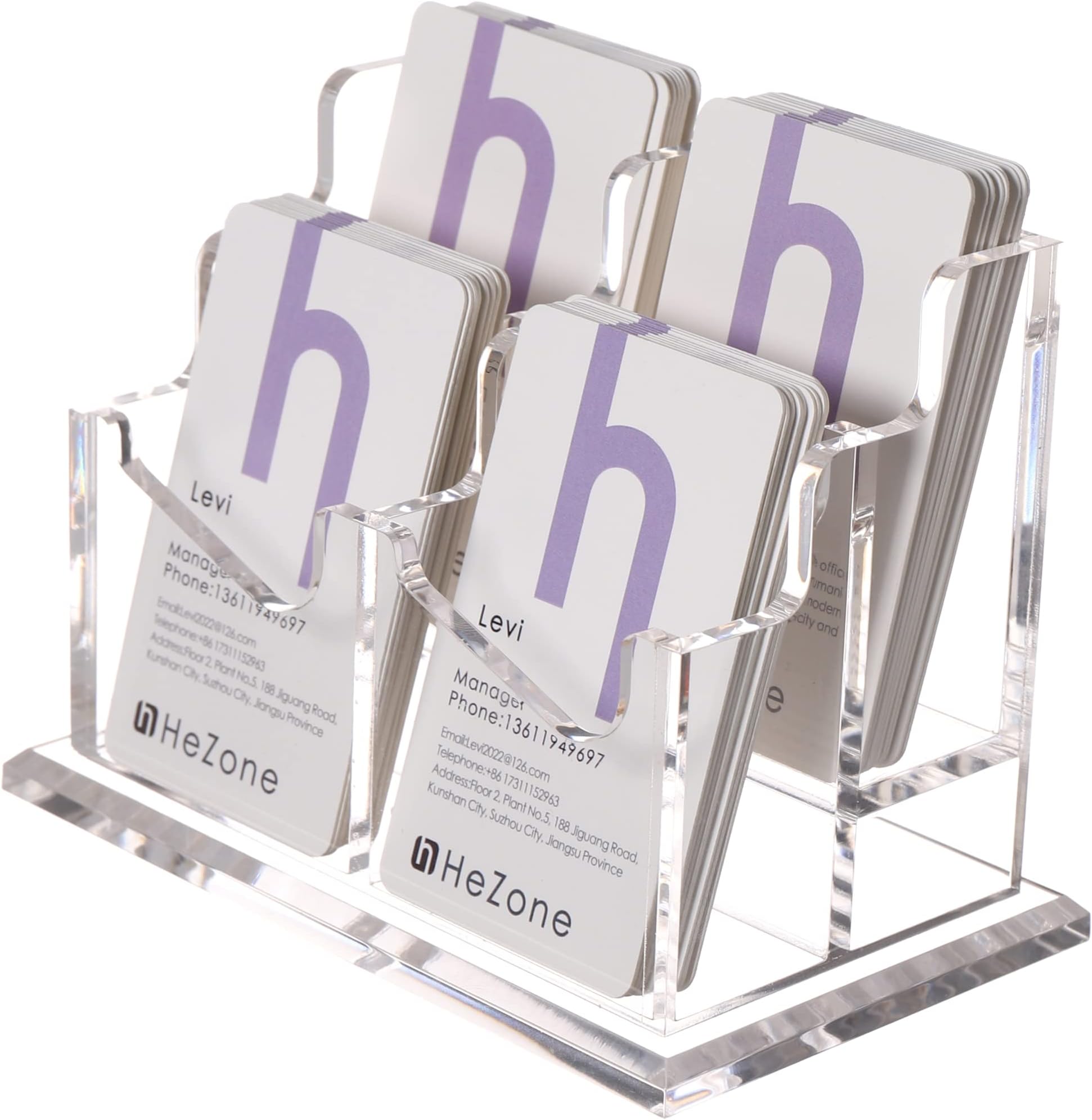 Amazon.com: Business Card Holder Vertical Business Card Display for ...