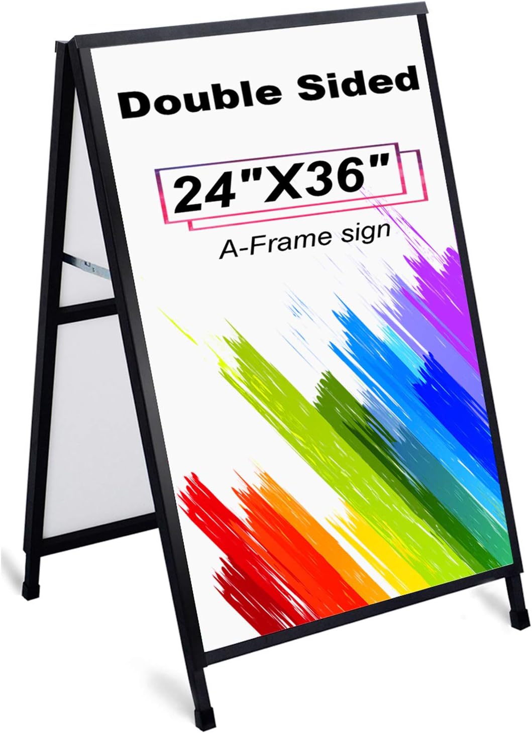 AkTop Heavy Duty A Frame Sidewalks Signs 24 x 36 Inch, Double-Sided ...