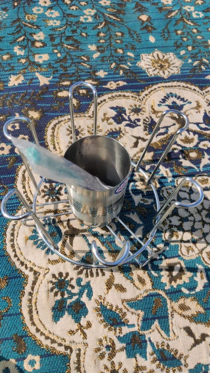 Craftbin Stainless Steel Glass Holder for Kitchen, Glass Stand for ...