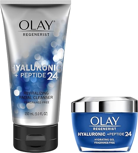 Olay Regenerist Hyaluronic + Peptide 24 Duo Pack, Face Wash 5 fl oz ...
