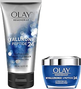 Olay Regenerist Hyaluronic + Peptide 24 Duo Pack, Face Wash 5 fl oz ...