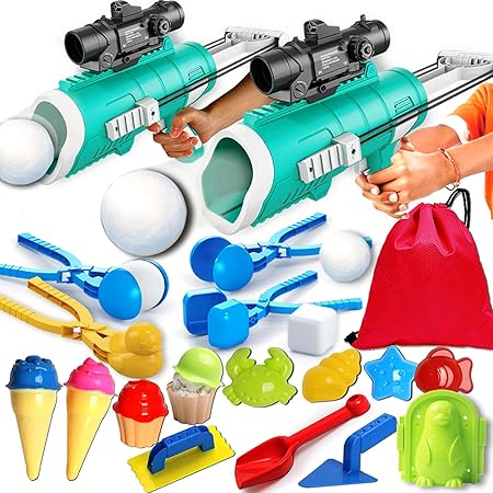 Amazon.com: TMIXIU Snow Toys for Kids Outdoor, Snowball Maker Kit ...