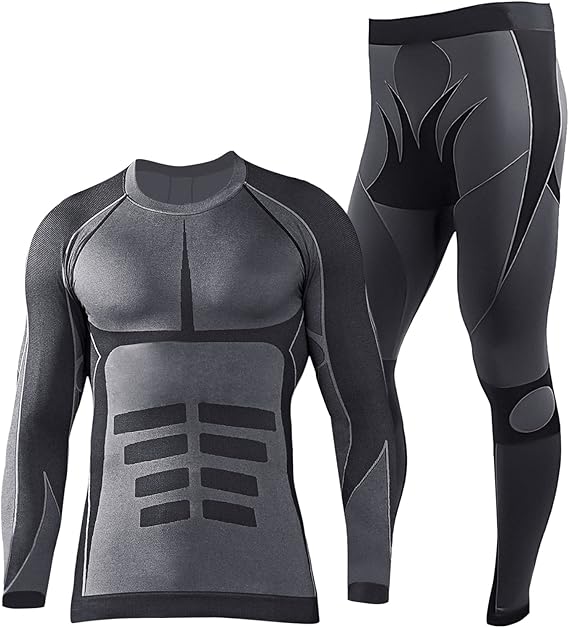 Grapelet Maglia Compressione da Uomo,Biancheria Intima Termica Uomo con ...