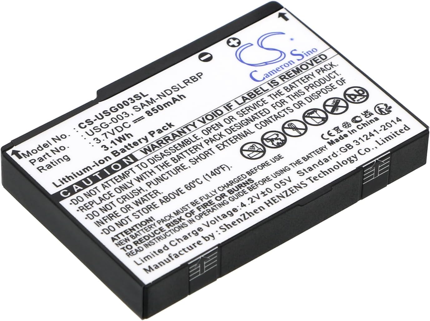 TECHTEK Battery 850mAh compatible with [Nintendo] DS, DS Lite replaces ...