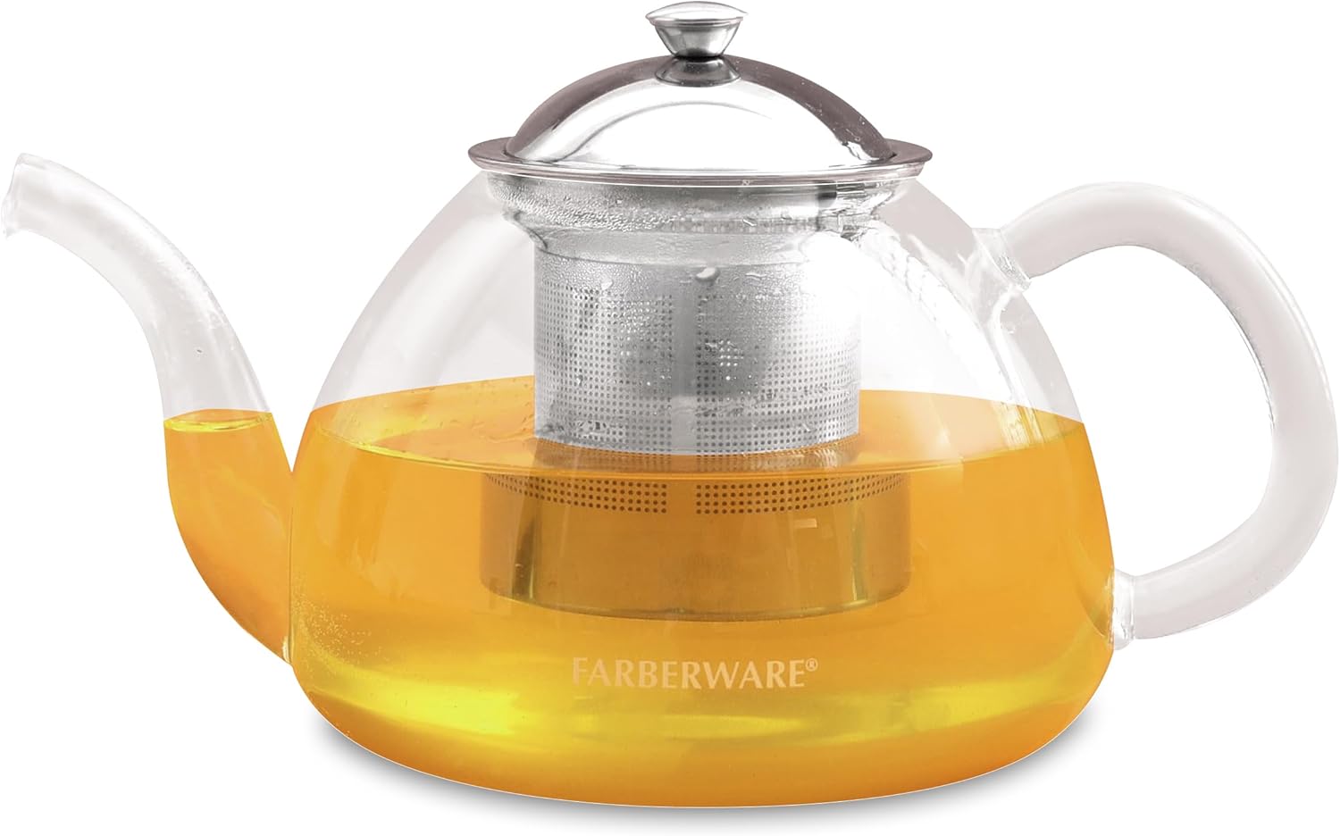 Amazon.com | Farberware Glass Teapot, Tea Brewer for Blooming Loose ...