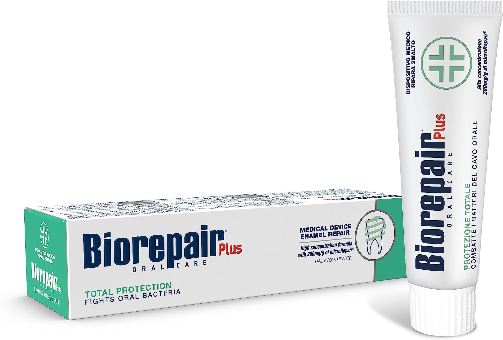 Amazon.com: Biorepair Total Protection Plus Toothpaste w/microRepair ...