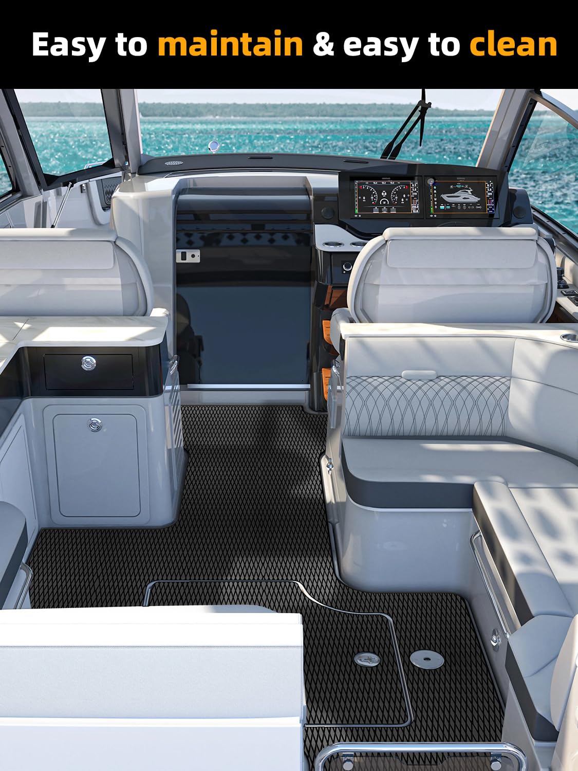 Snapklik.com : Boat Flooring - EVA Foam Boat Decking Sheet- Diamond ...