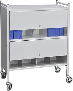 Amazon.com: Omnimed American Made Versa Lockable Chart Rack, 2 Tier ...