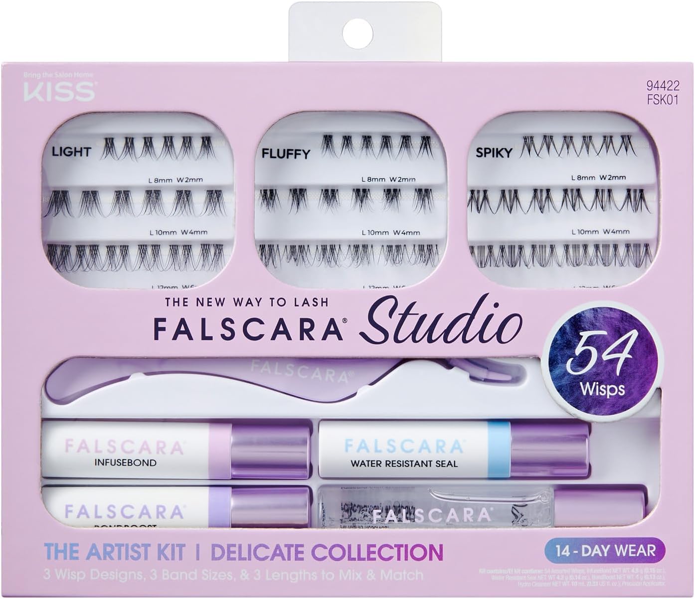Amazon.com: FALSCARA STUDIO Lash Extension Kit, 54 Stackable Lash ...
