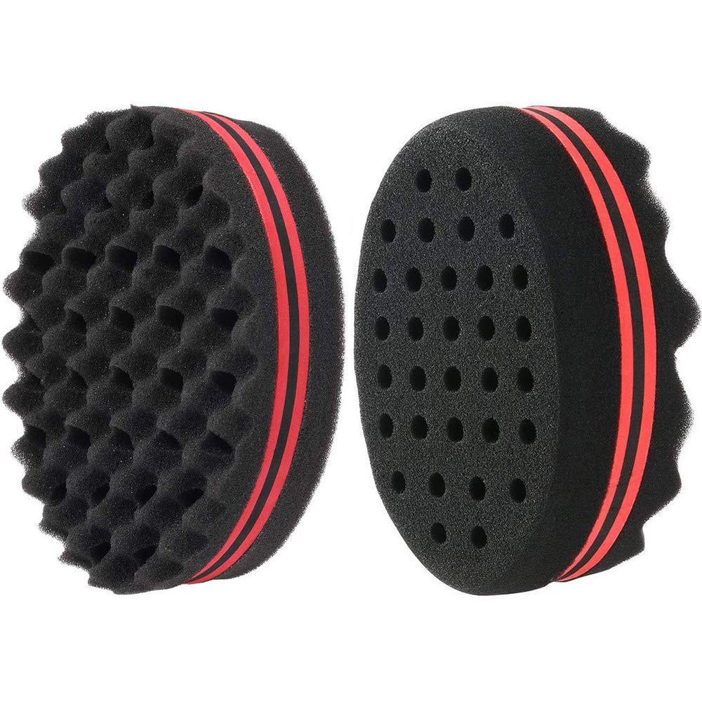 Gobesty Haarbürste Schwamm, 2 Stück Haarschwamm Locken Afro, Magic Curl ...