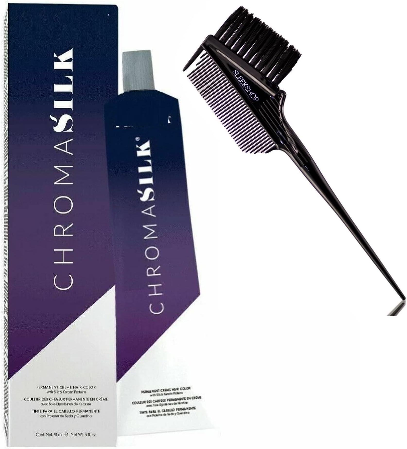 Amazon.com : CHROMASILK by Pravaana Permanent Creme Hair Color with ...