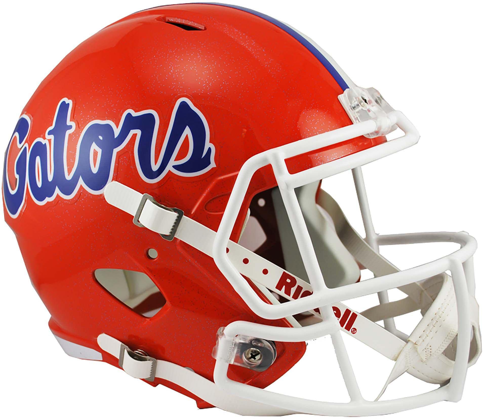 Amazon.com : NCAA Florida Gators Full Size Speed Replica Helmet, Orange ...