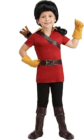 Amazon.com: Disney Beauty and the Beast Boys Deluxe Gaston Costume with ...