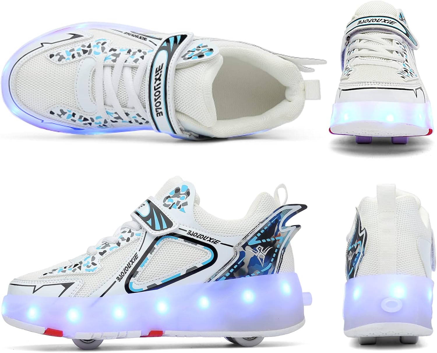 Tenis con ruedas para niños y niñas, tenis deportivos recargables con ...