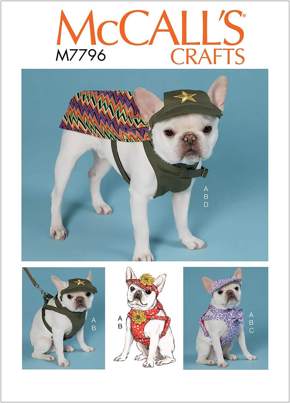 Amazon.com: McCall's Patterns Pet Harness and Hat Sewing Pattern, Sizes ...