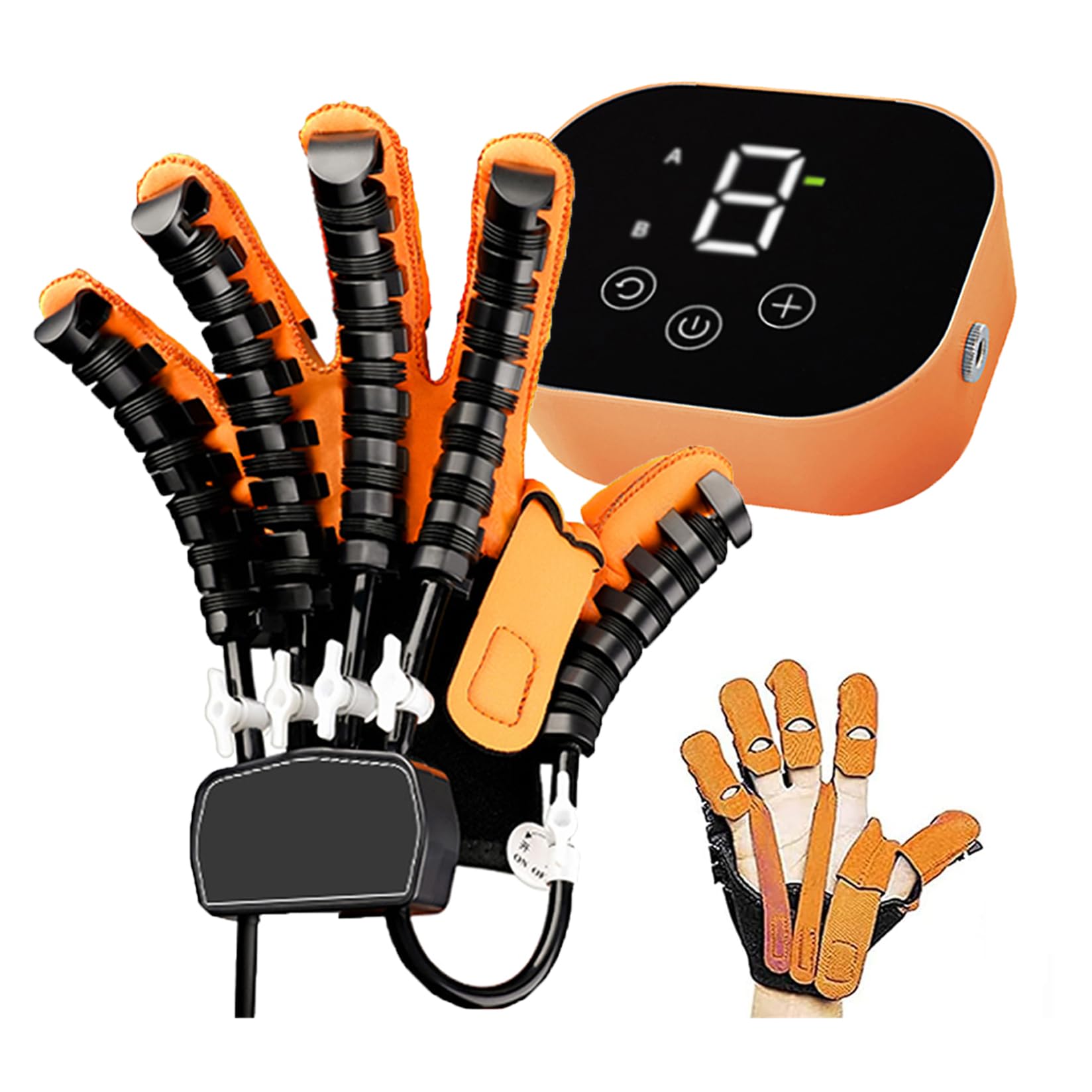 ASHLGQB Hand Rehabilitation Robot Gloves, Adjustable Strength ...