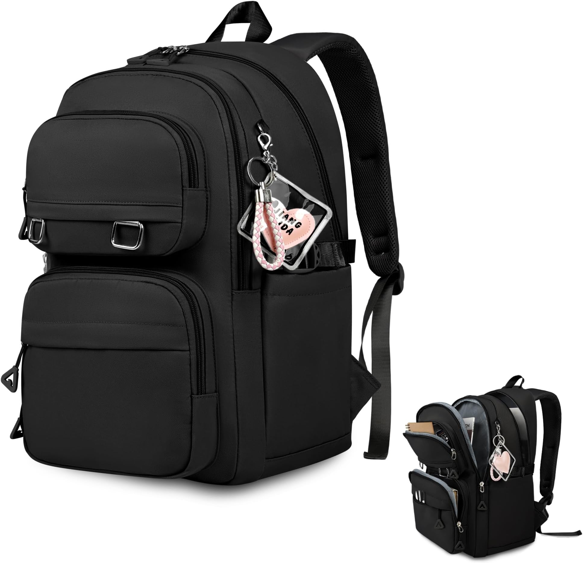 Backpack for Women Men, Lightweight School Backpack 15.6 Inch Travel ...