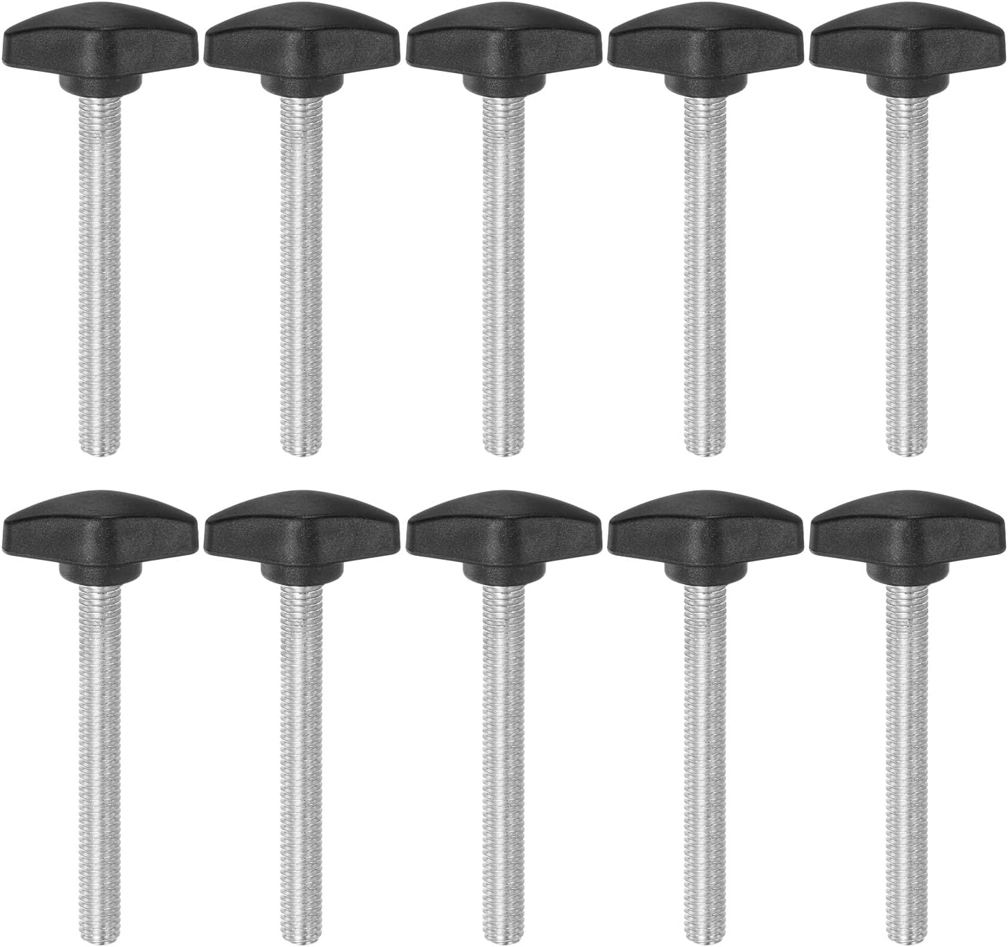 Amazon.com: HARFINGTON 10pcs Tee Wing Knobs Thumb Screws M8 x 65mm ...