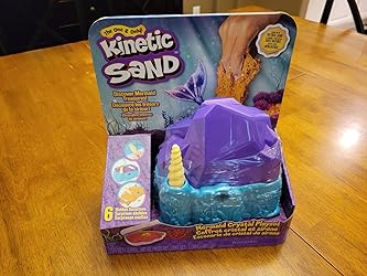 Amazon.com: Kinetic Sand, Mermaid Crystal Playset, Over 1lb of Play ...