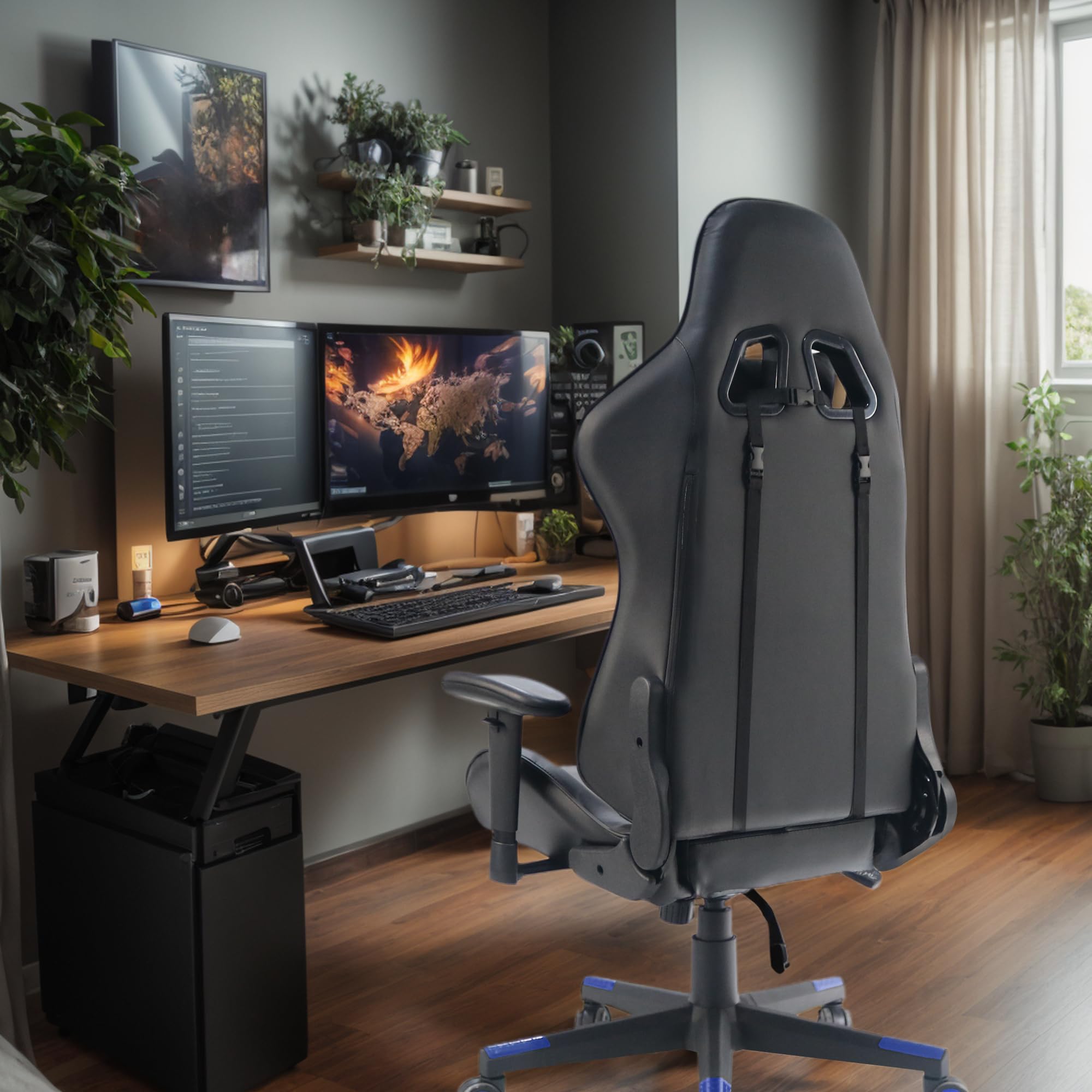 Snapklik.com : Gaming Chair High Back Ergonomic Racing Computer Desk
