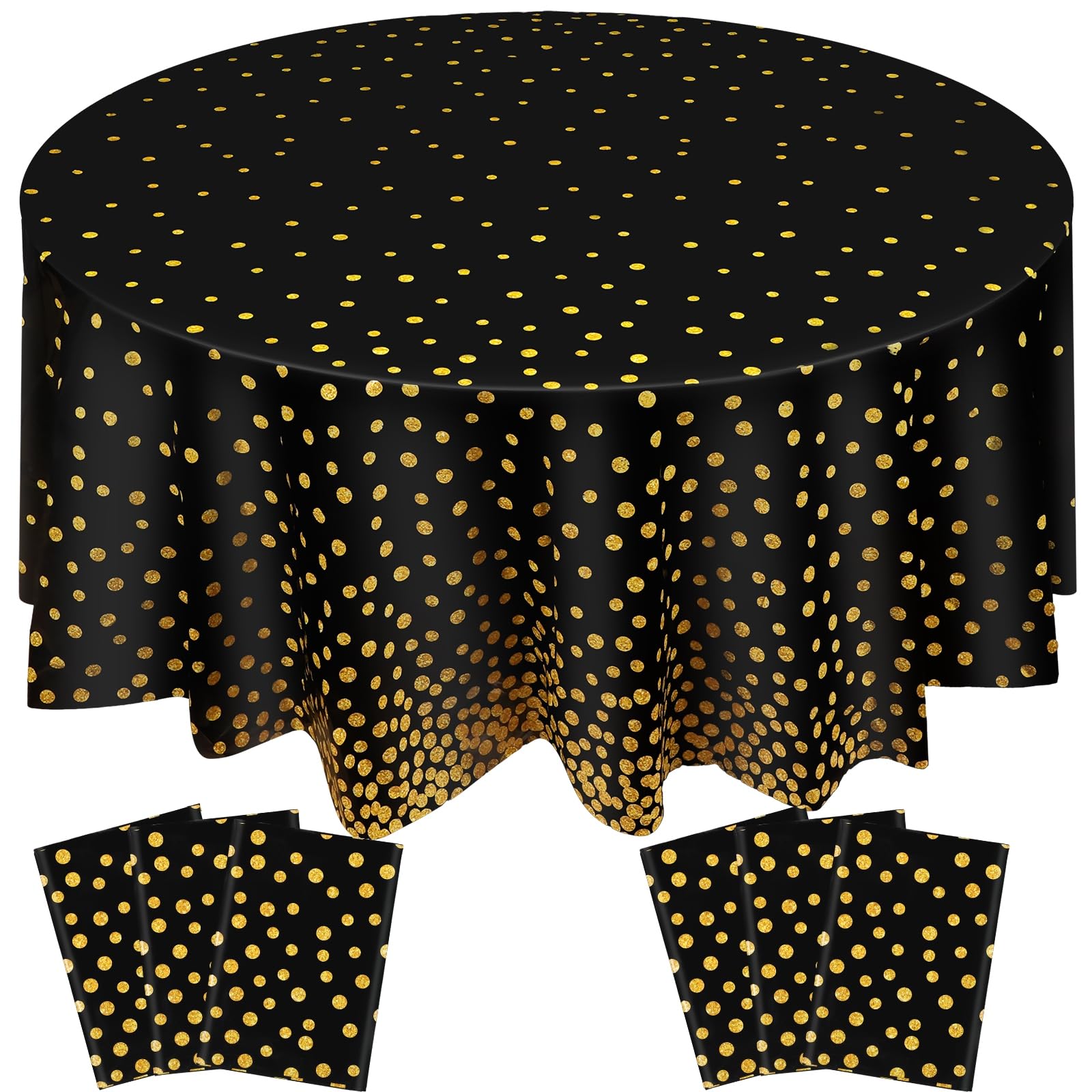 Amazon.com: Newwiee 6 Pcs Round Dot Tablecloth 84 Inch Valentine's Day ...