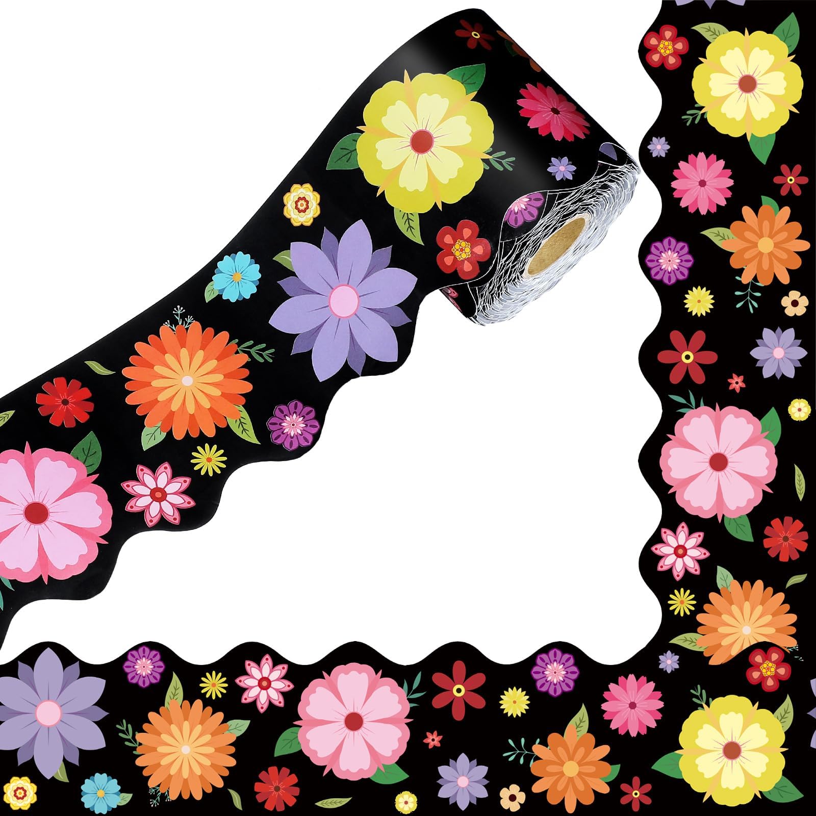 Amazon.com : Carson Dellosa Grow Together 36 Feet of Floral Garden ...