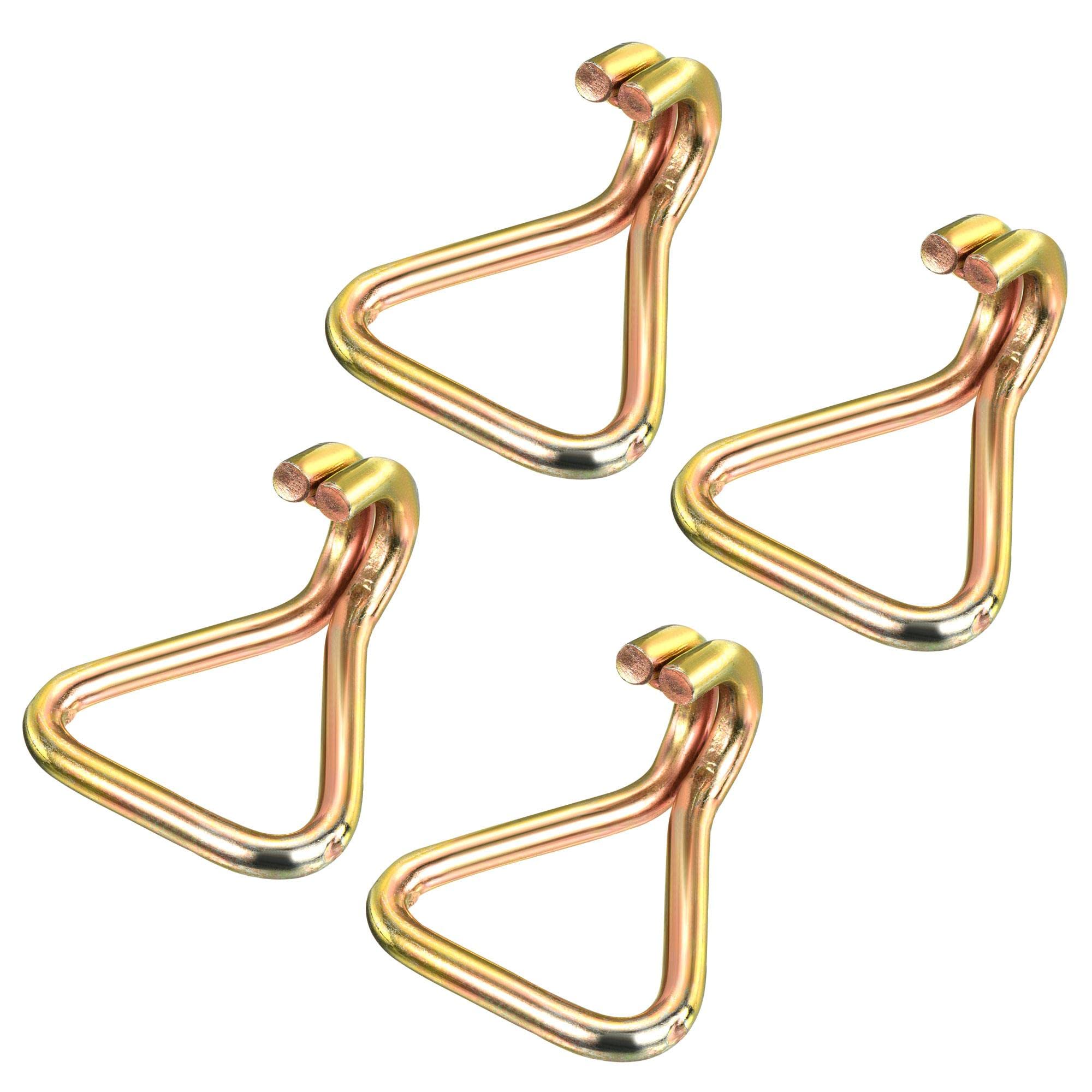 sourcing map Ratchet Double J Strap Hook Load 4409 Lbs for 2" Tie Down ...