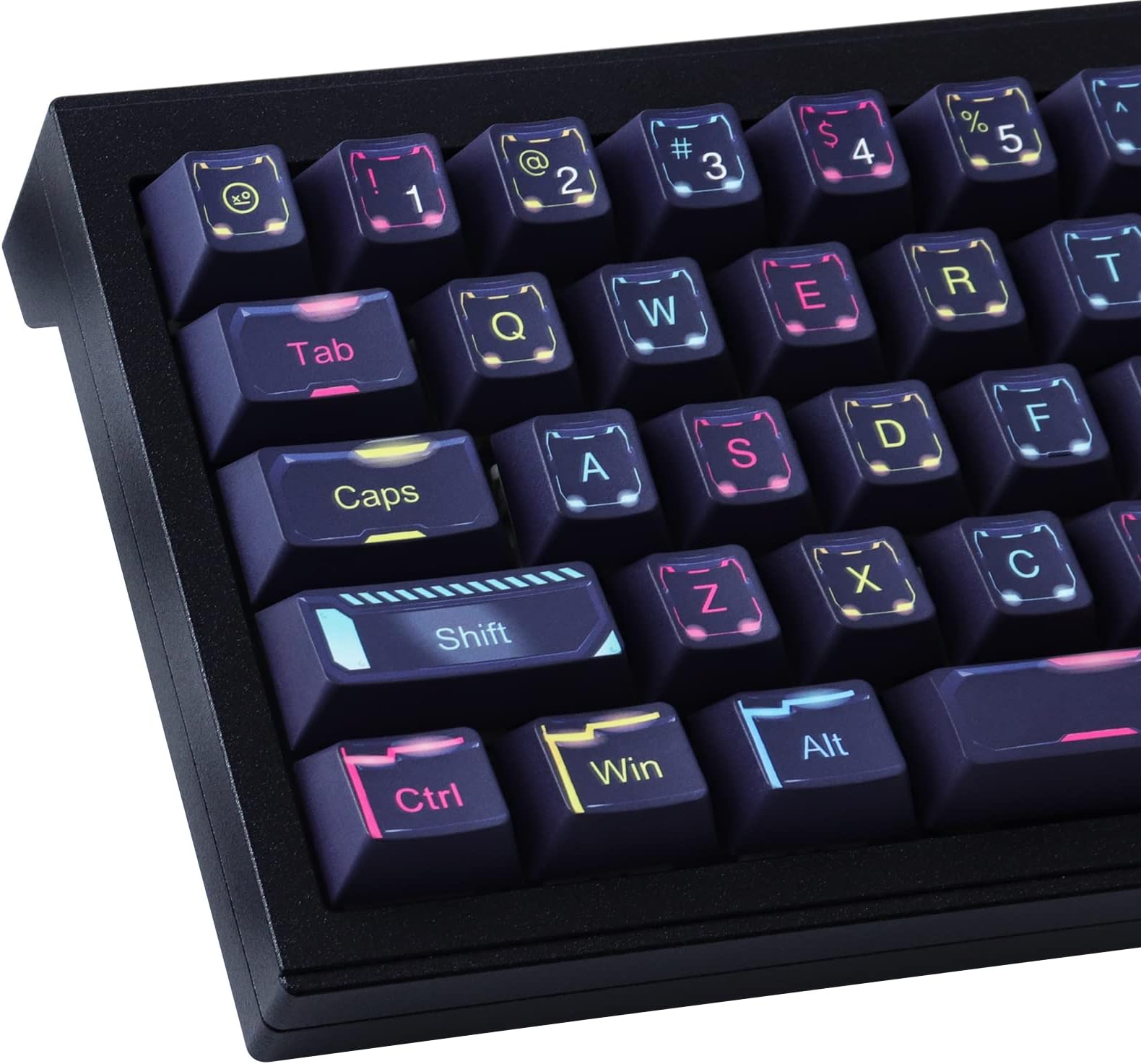 Amazon.com: Wunzkii PBT Keycaps 143 Keys Cyberpunk Keycaps Cherry ...