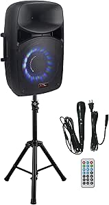 Amazon.com: Simran Professional 1000W Portable Bluetooth Powered LED ...