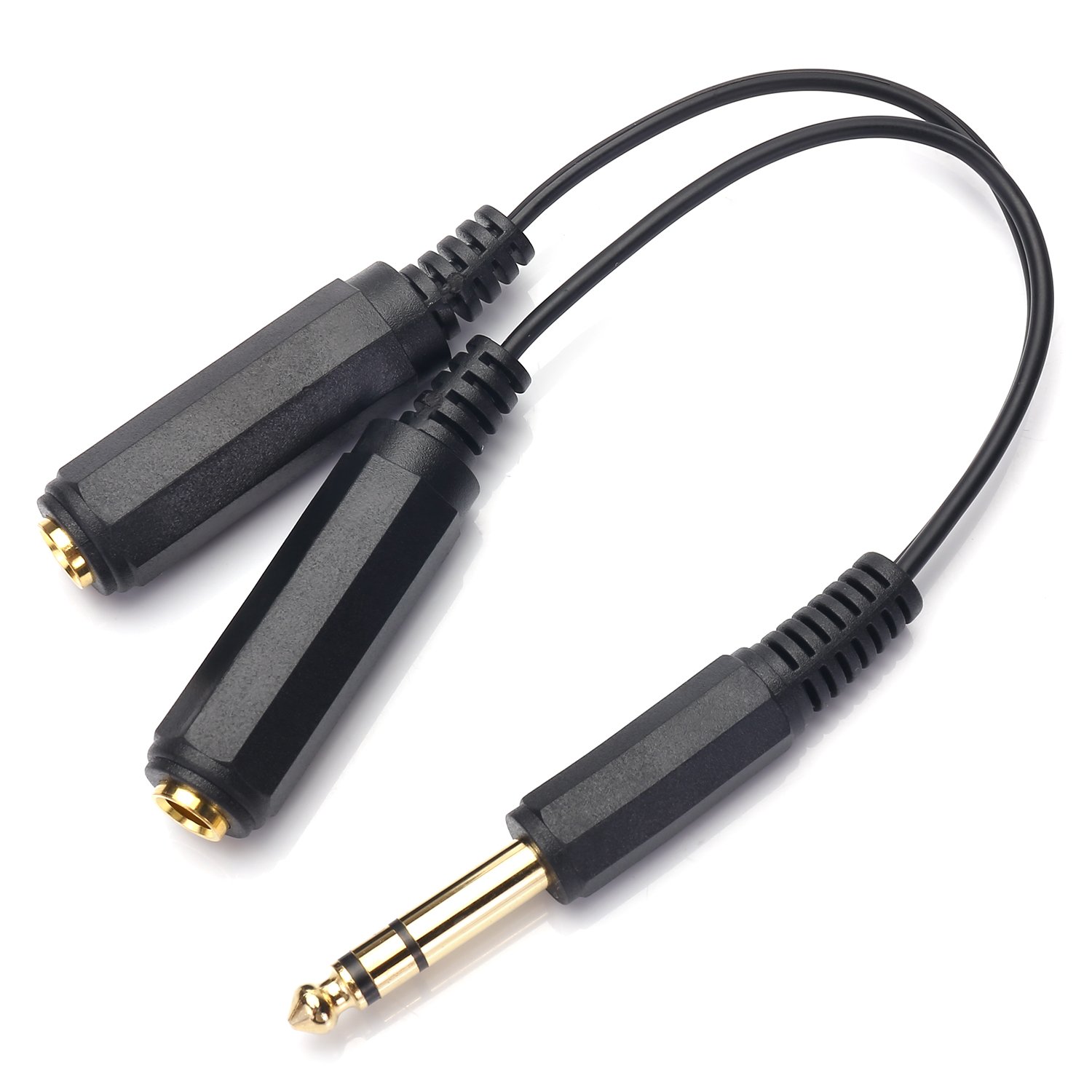 Snapklik.com : Disino 1/4 Splitter, 1/4" TRS Stereo Male To Dual Female ...