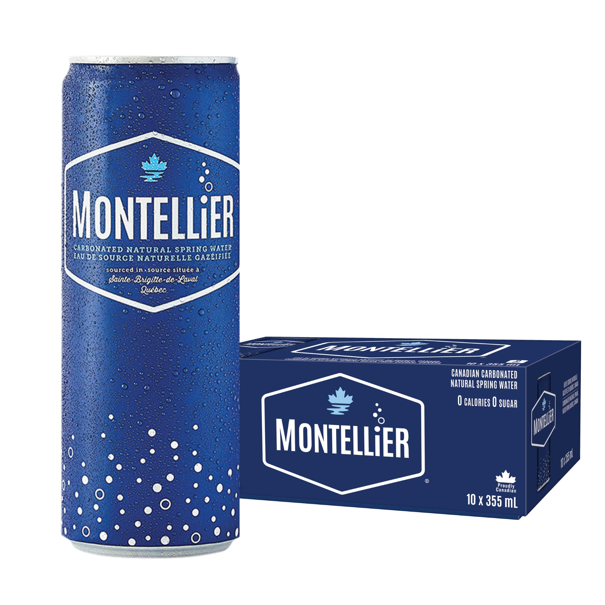 Montellier Carbonated Natural Mineral Water 10x355mL : Amazon.ca: Grocery & Gourmet Food