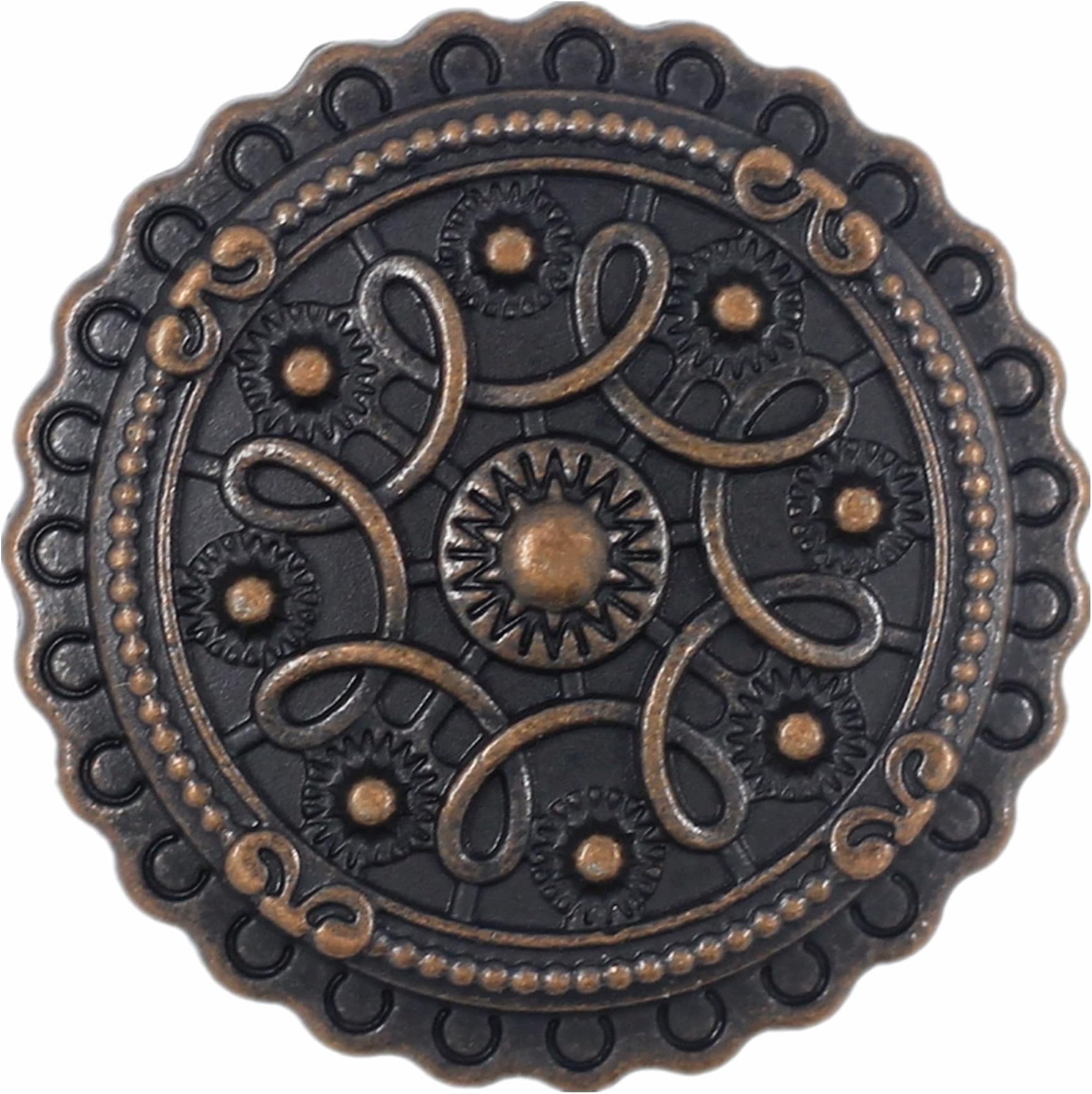 Amazon.com: Bezelry 12 Pieces Celtic Flowers Metal Shank Buttons. 23mm ...