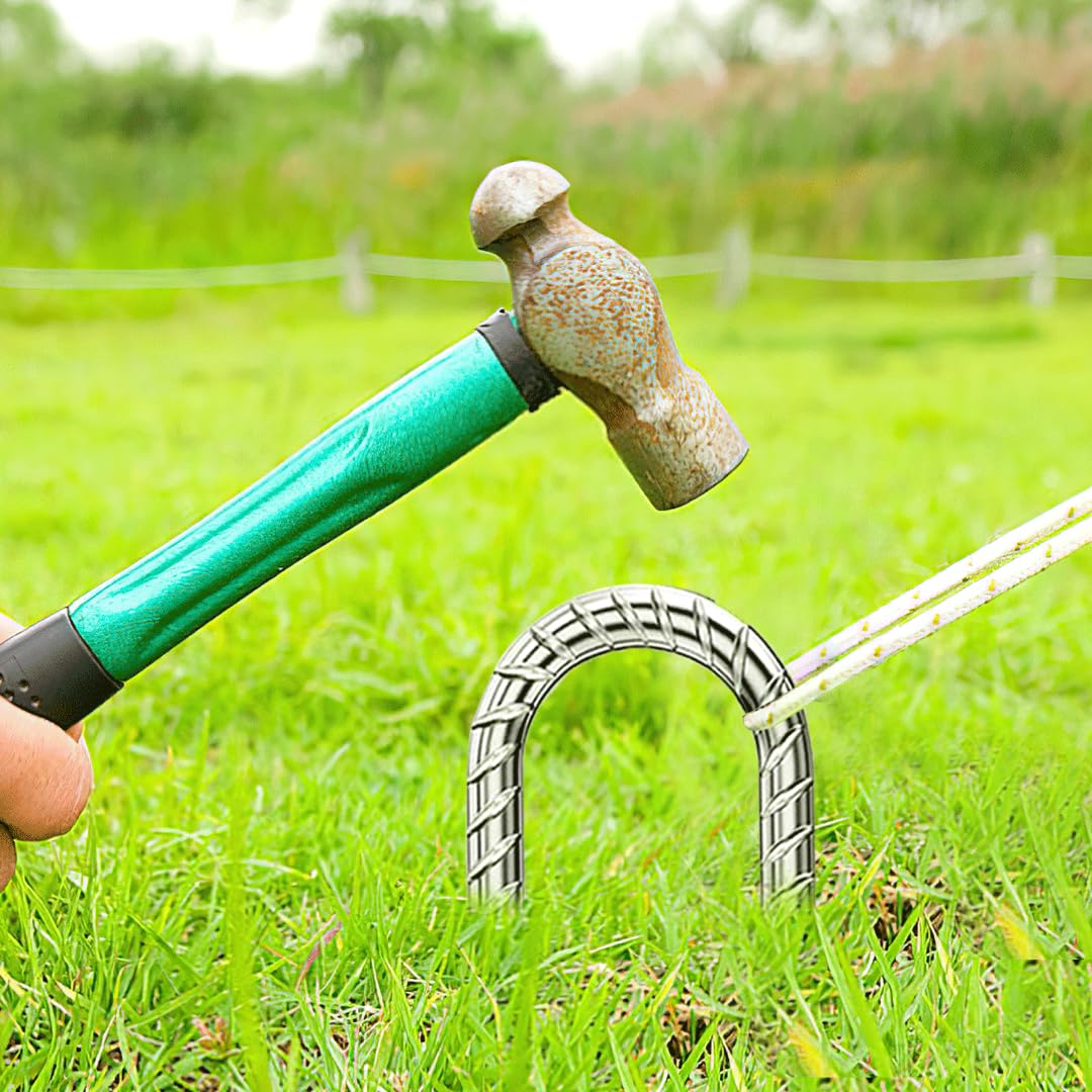 Snapklik.com : Rebar-Stakes-12-Inch, Ground Stakes Heavy Duty U-Hook ...