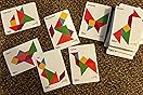 Amazon.com: 3 Bees & Me 2 Wooden Tangram Shapes Puzzle Toys with 52 ...