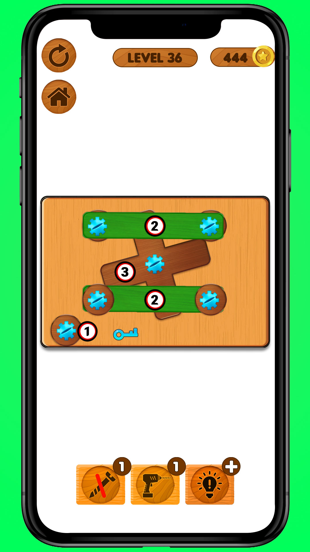 Wood Nuts & Bolts Puzzle 3D: Unscrew Wooden Screws, Sort & Solve Brain ...
