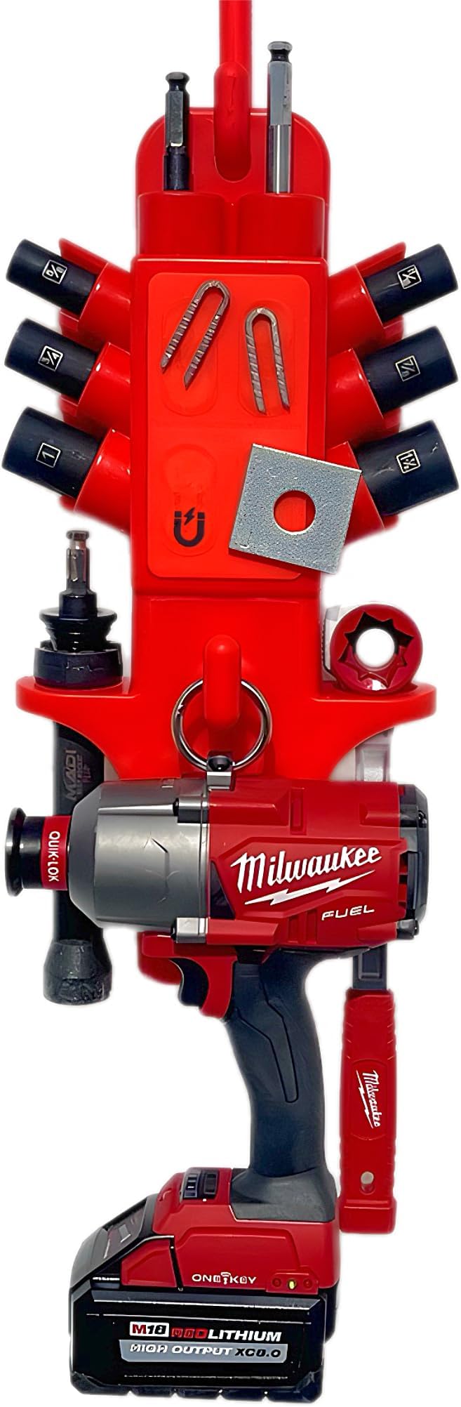 Klein Tools BC511S Bucket Work Center Large Tool Pouch, S Hook Rail ...