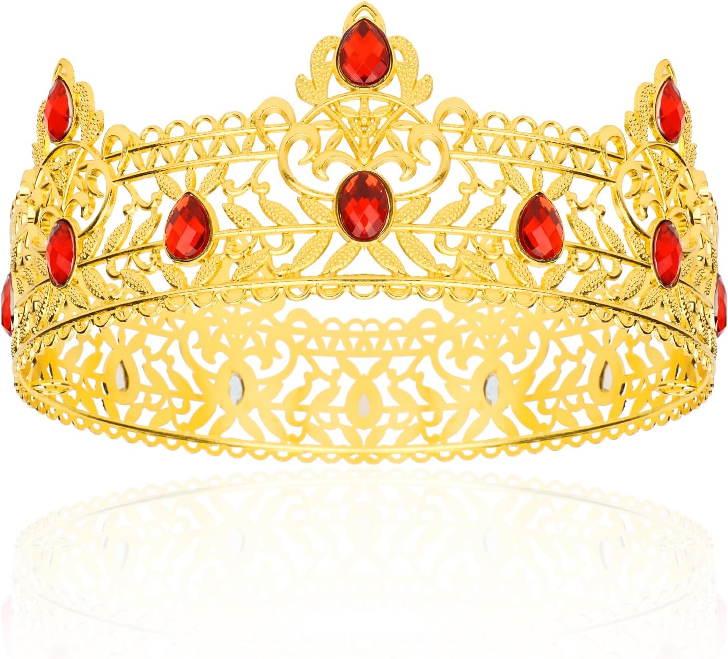 Amazon.com : King Crowns Metal Hair Band for Men Gold Crowns and Tiara ...