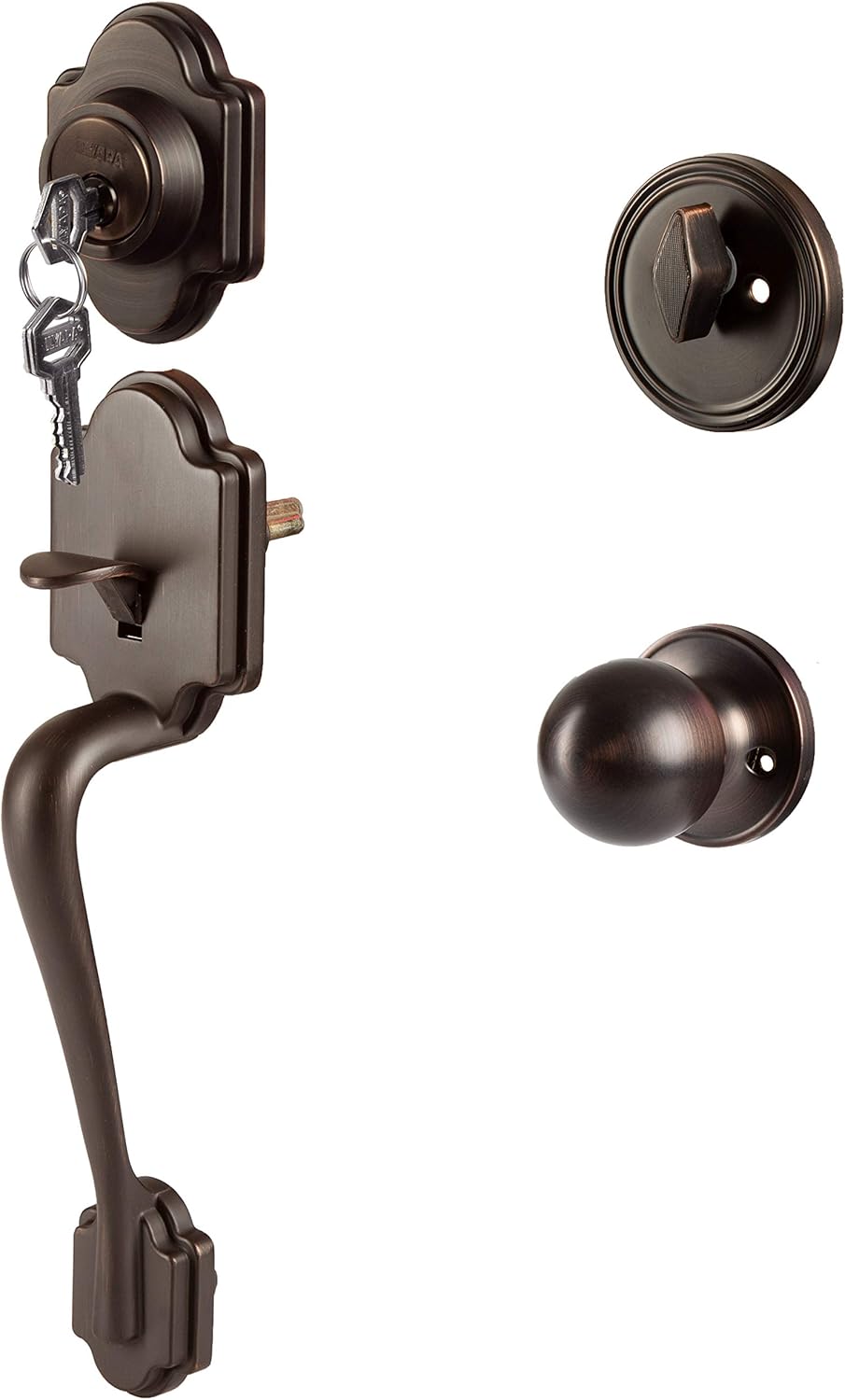 Ilyapa Front Entry Door Handleset with Deadbolt - Traditional, Oil ...