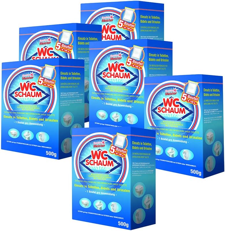 WC Reiniger Schaum | Kraftvoller Kalkentferner & Urinsteinlöser | WC ...