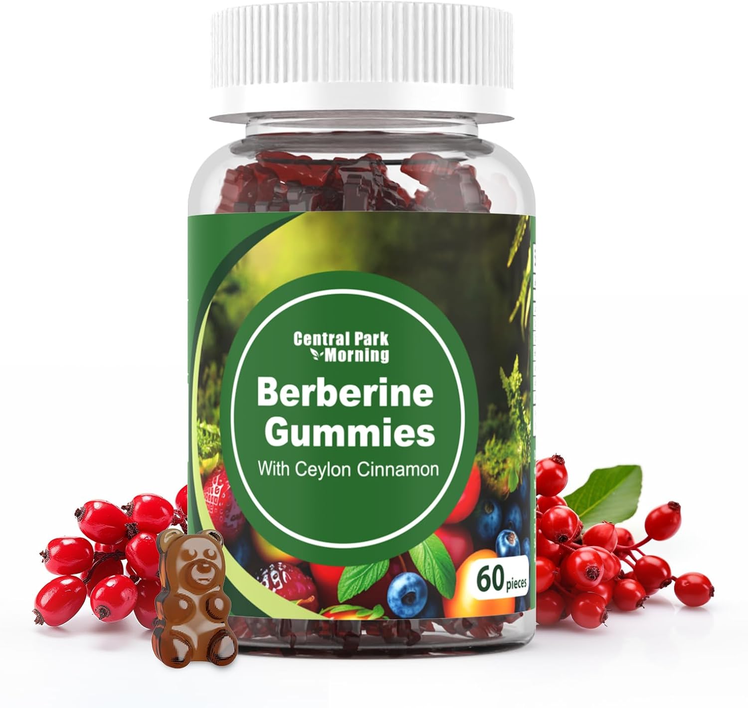 Amazon.com: Central Park Morning Berberine Gummies with Ceylon Cinnamon ...