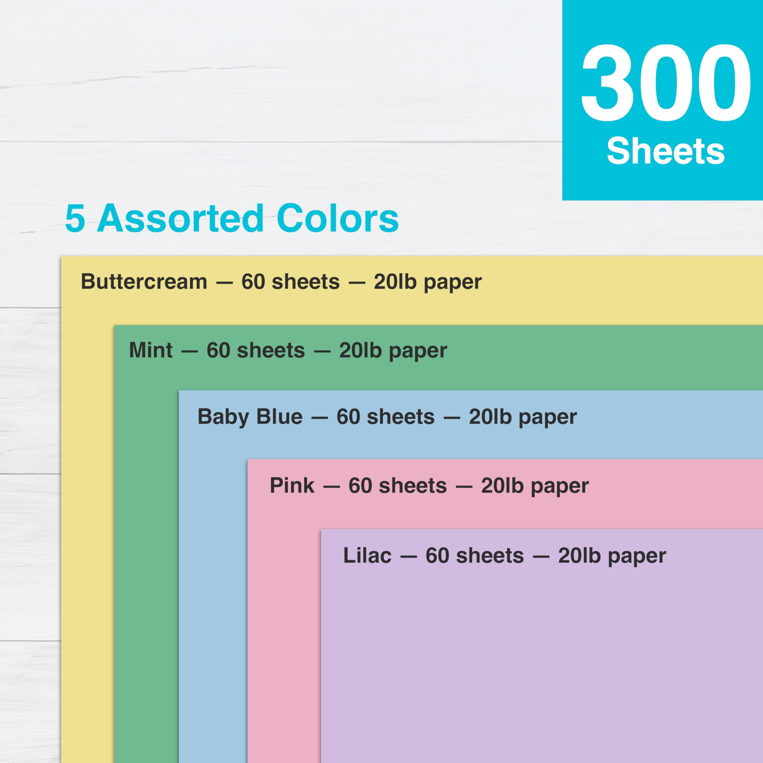Snapklik.com : PrintWorks Easter Paper 8.5" X 11" - 300 Sheets - 5 ...