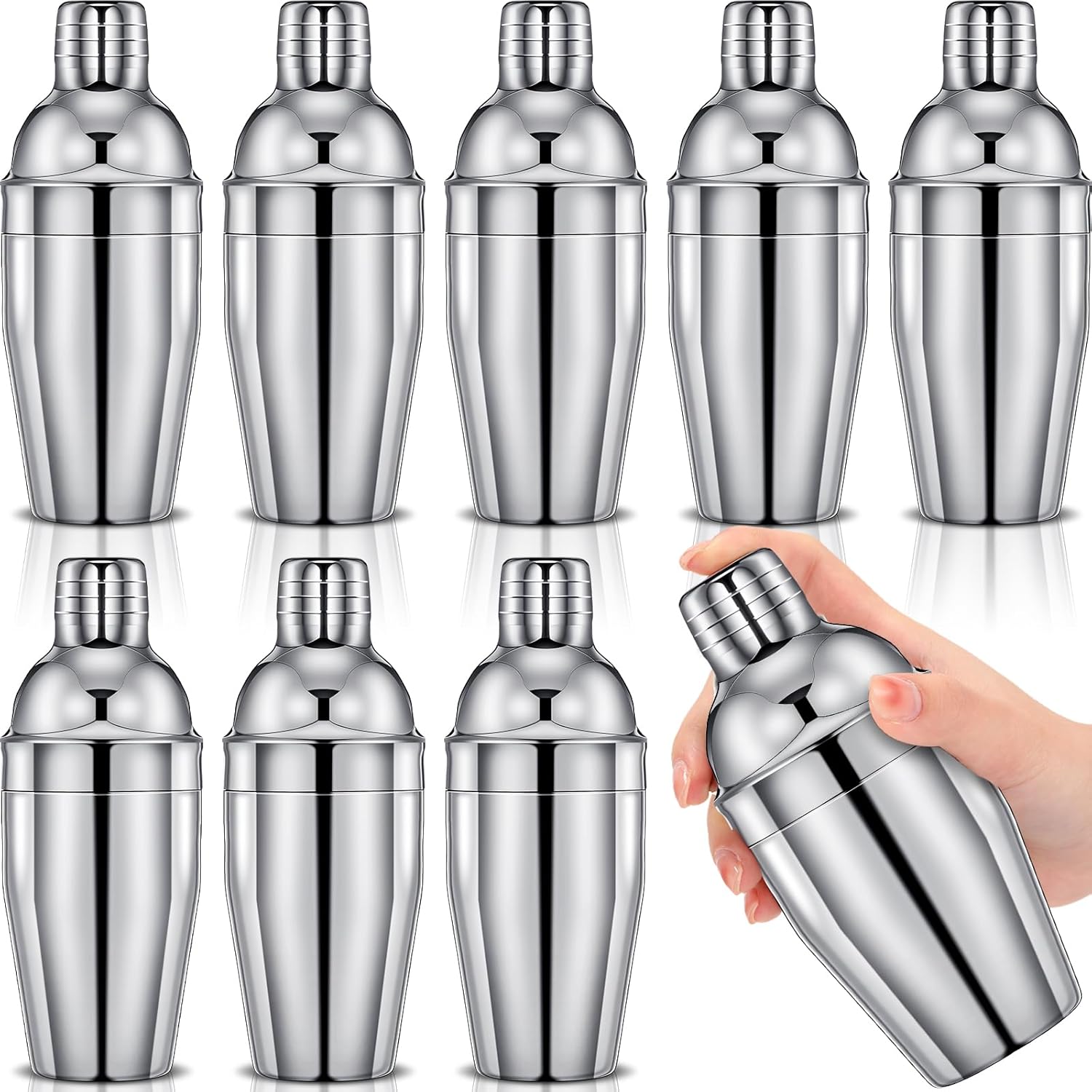 Amazon.com: Nitial 9 Pcs Bar Cocktail Shaker Professional Stainless ...