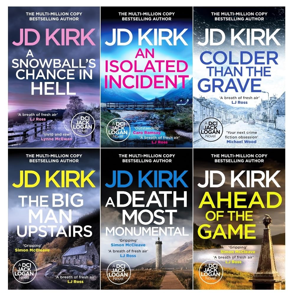 DCI Logan Crime Thrillers 7-12 Books Collection Set By JD Kirk (Ahead ...