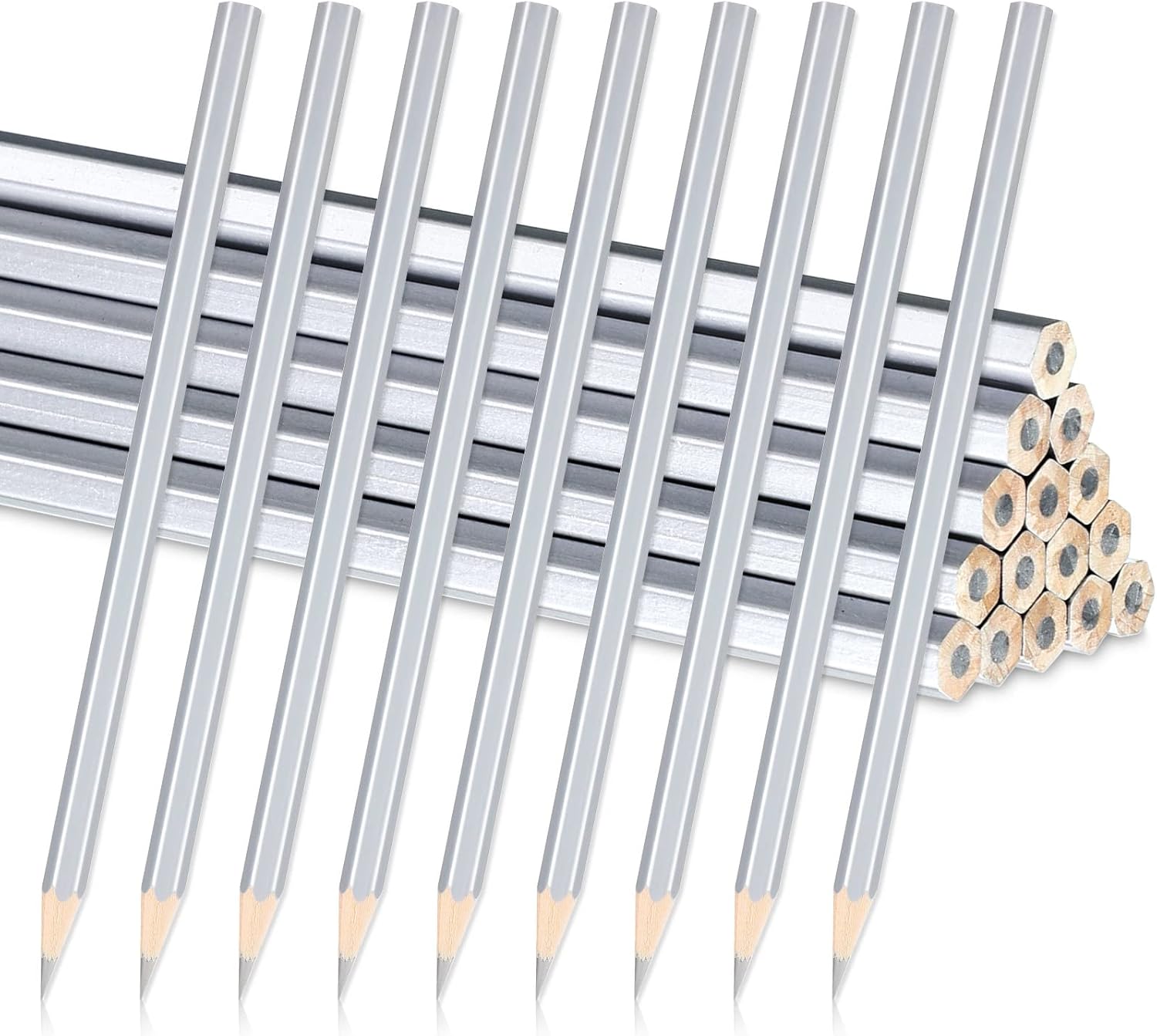 Amazon.com: Chivao 20 Pieces Silver Welders Pencil Construction Pencil ...